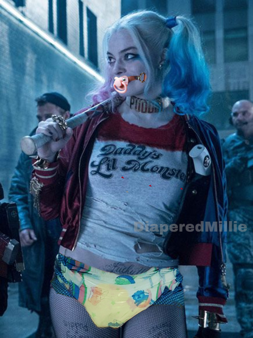 Margot Robbie Harley Quinn In A Soaked Diaper By Diaperedmillie On Deviantart