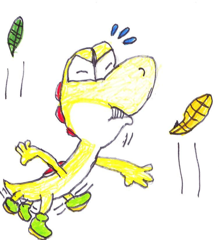 Flutter Jumping Yoshi By Thefallenangel407 On Deviantart