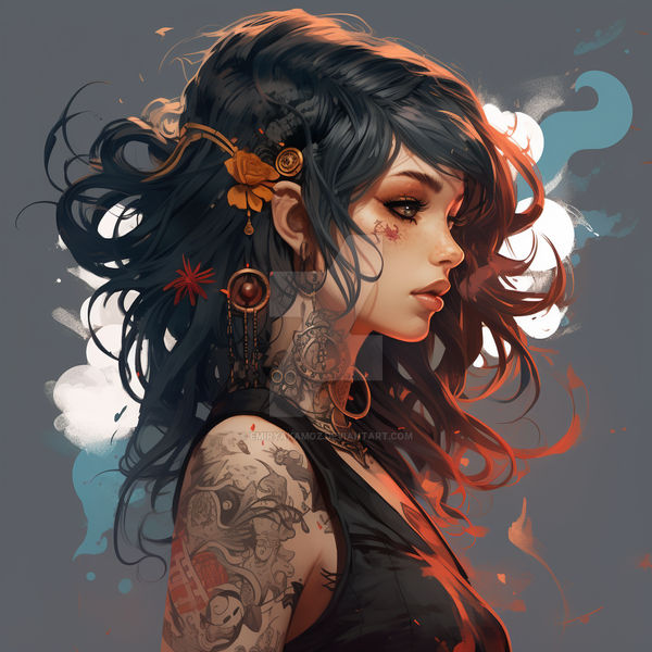 Anime Girl Tattoo By Emiryakamoz On Deviantart