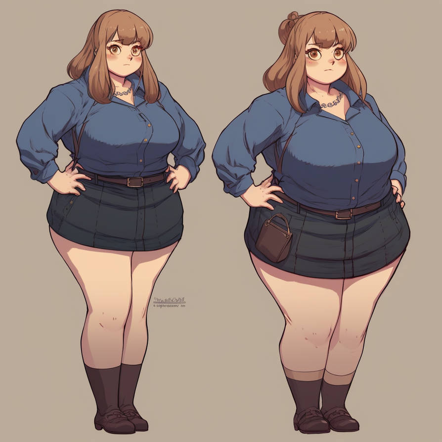 Cute Obese Anime Girl By Tbhnation On Deviantart