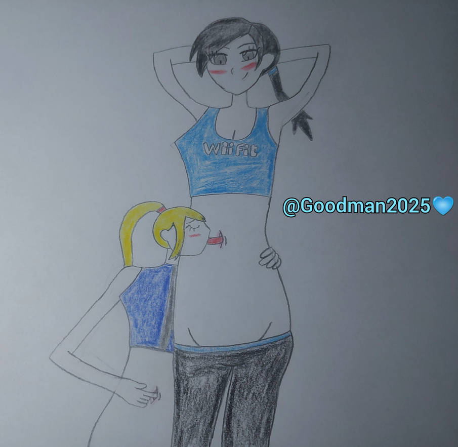 Samus Aran Licks Wii Fit Trainers Belly Button By Goodman2025 On