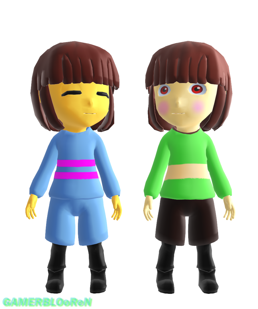 Sfm Frisk And Chara In Mmd By Gamerblooren On Deviantart