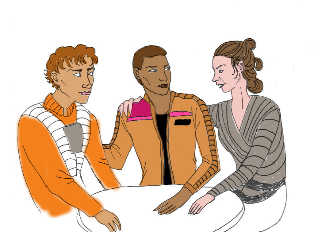 Rey Finn And Poe By Vihervirveli On Deviantart
