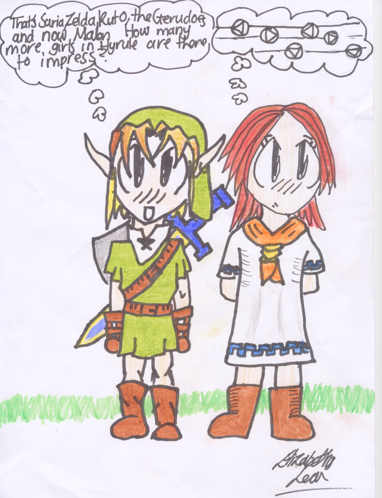 Link and Malon by superfizz on DeviantArt
