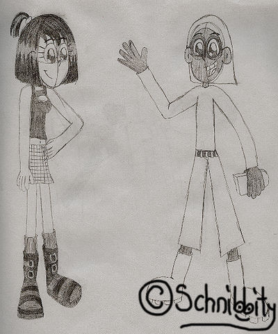 Sam and Tucker...My New Style by TheGhostHybrid on DeviantArt