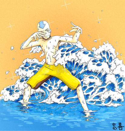 Waterbending Aang by GatesuRyu on DeviantArt