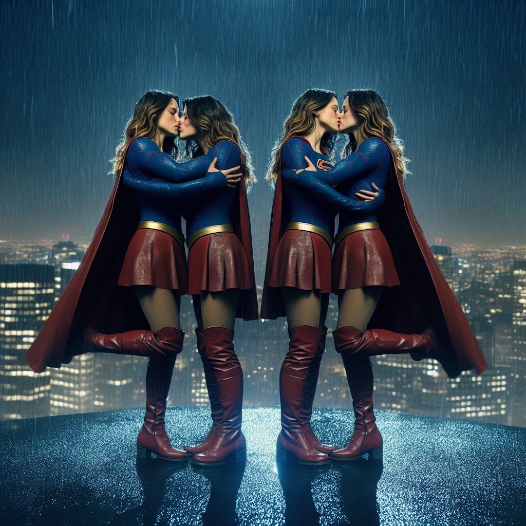 Supergirls Clones Kissing By Tonyskb On Deviantart