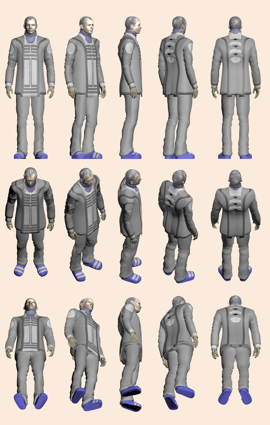 Mass Effect 2 Udina Model Reference By Troodon80 On Deviantart