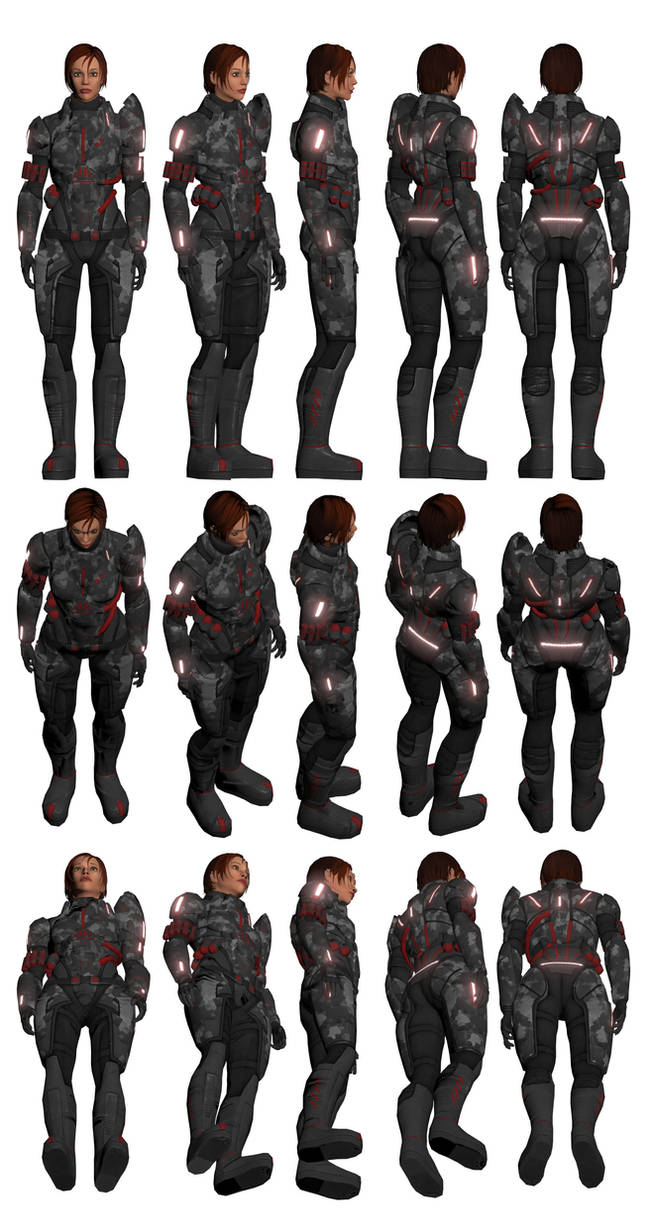 Mass Effect Spectre Armour Female Ref By Troodon80 On Deviantart
