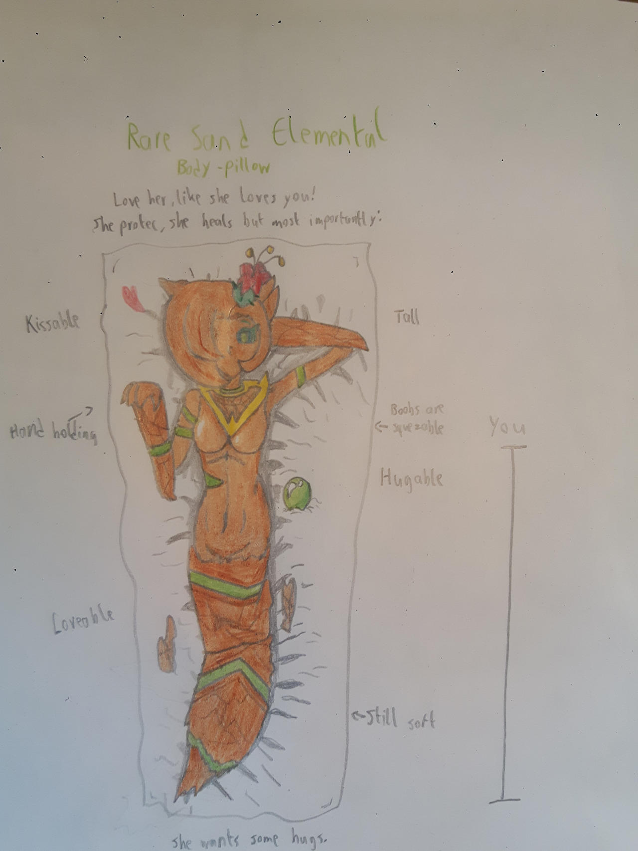 Rare Sand elemental Body-pillow by MetalElemental on DeviantArt Rare Sand elemental Body-pillow by MetalElemental on DeviantArt