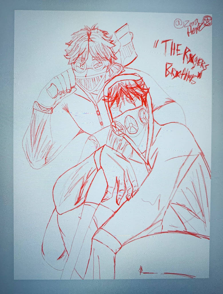 This Is Just A Sketch Of X Virus And Ticci Toby By Zoralyn On Deviantart