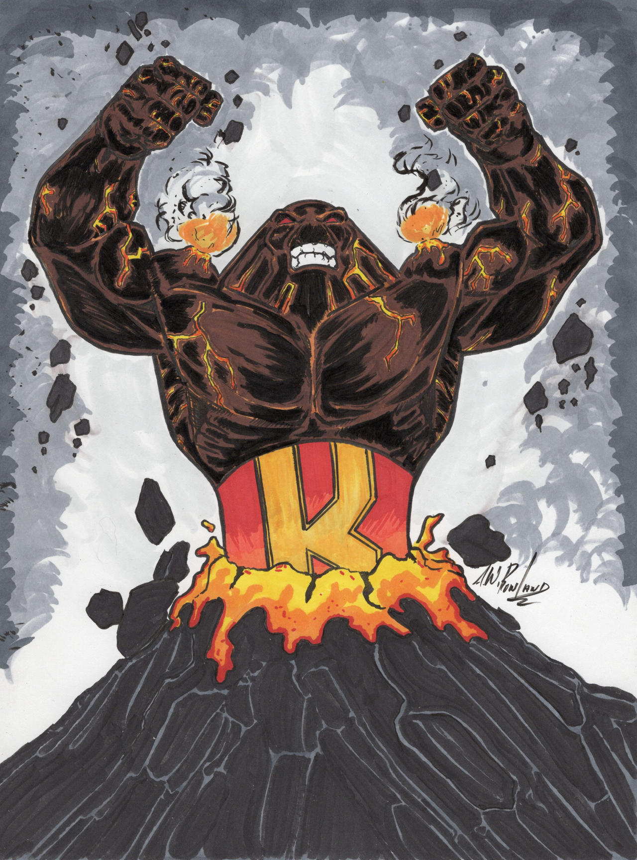 Krakatoa Erupts By Awrowland On Deviantart