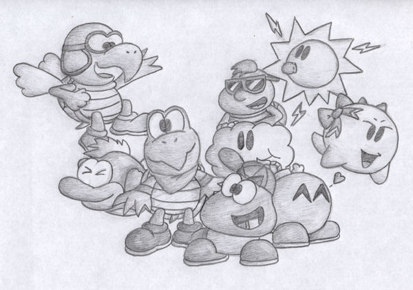 paper mario coloring pages