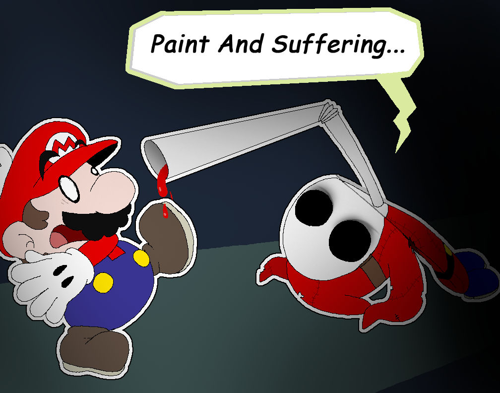 Paper Mario And The Shunned Guy By Rotommowtom On Deviantart