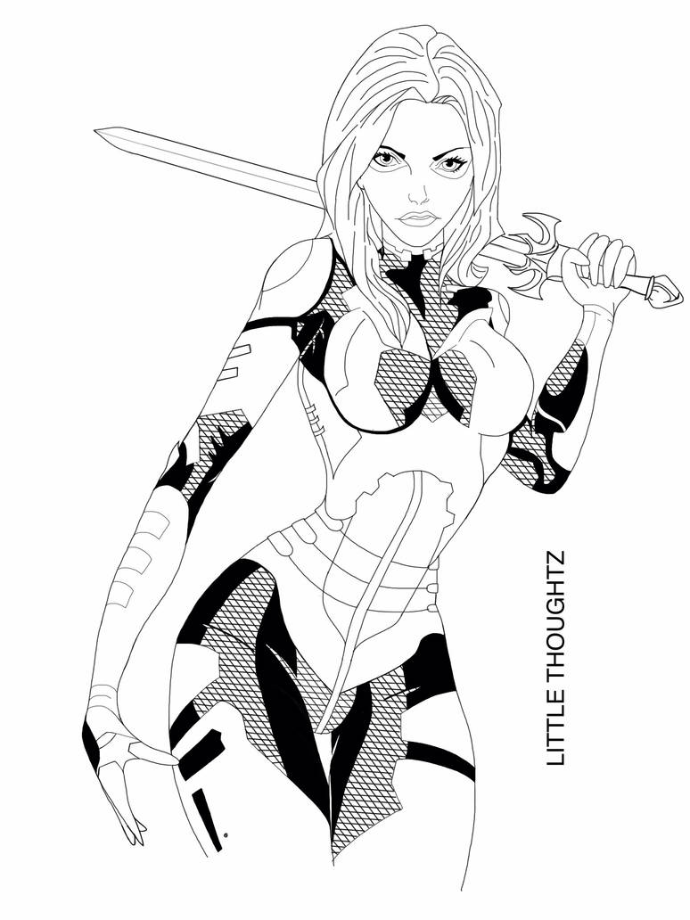 Gamora - LineArt by Little-thoughtz on DeviantArt Gamora - LineArt by Little-thoughtz on DeviantArt