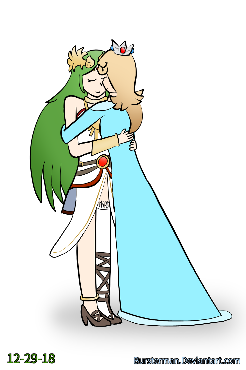 Palutena And Rosalina By Bursterman On Deviantart
