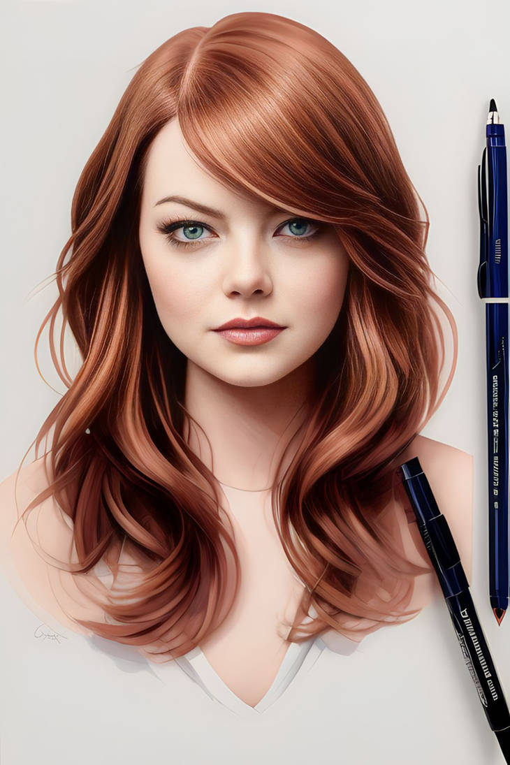 Sb If Only I Could Draw Emma Stone By Celebcartoonizer On Deviantart
