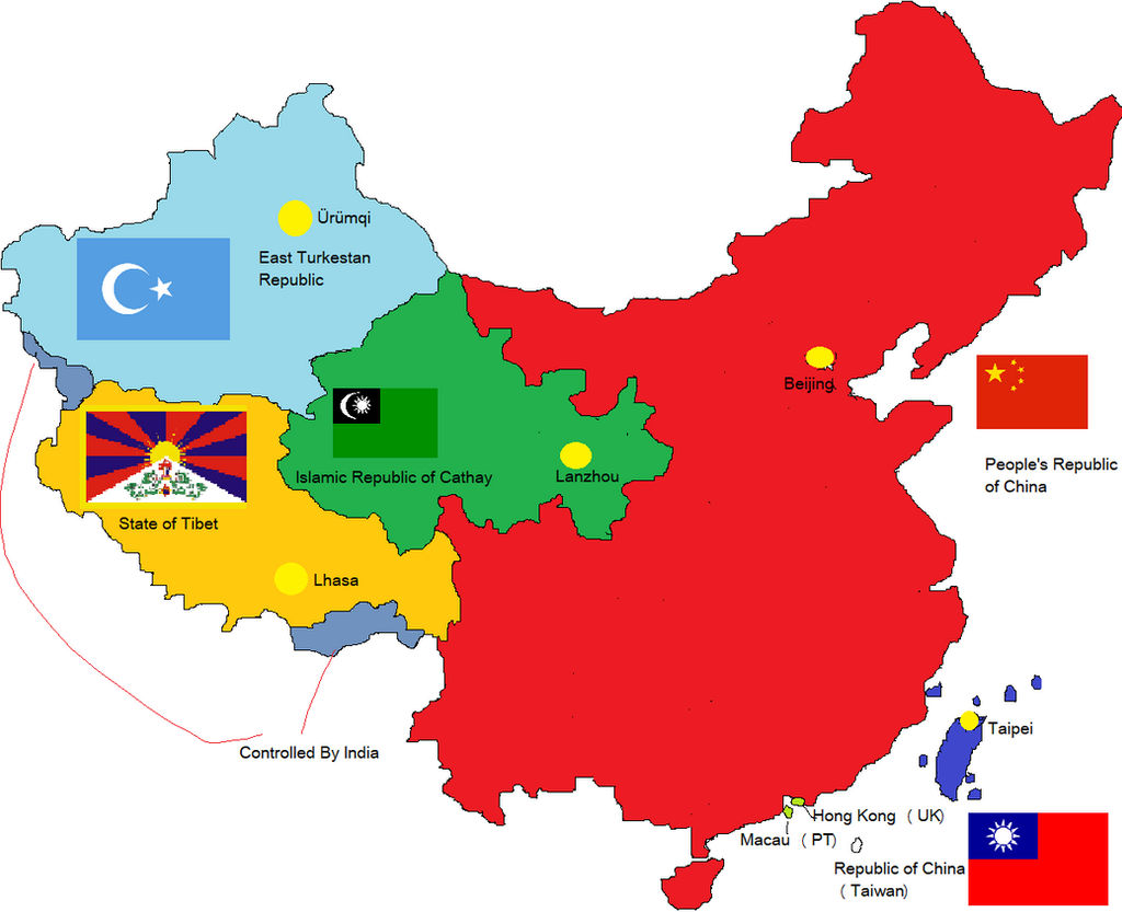 Balkanized China by dragonvanguard on DeviantArt Balkanized China by dragonvanguard on DeviantArt