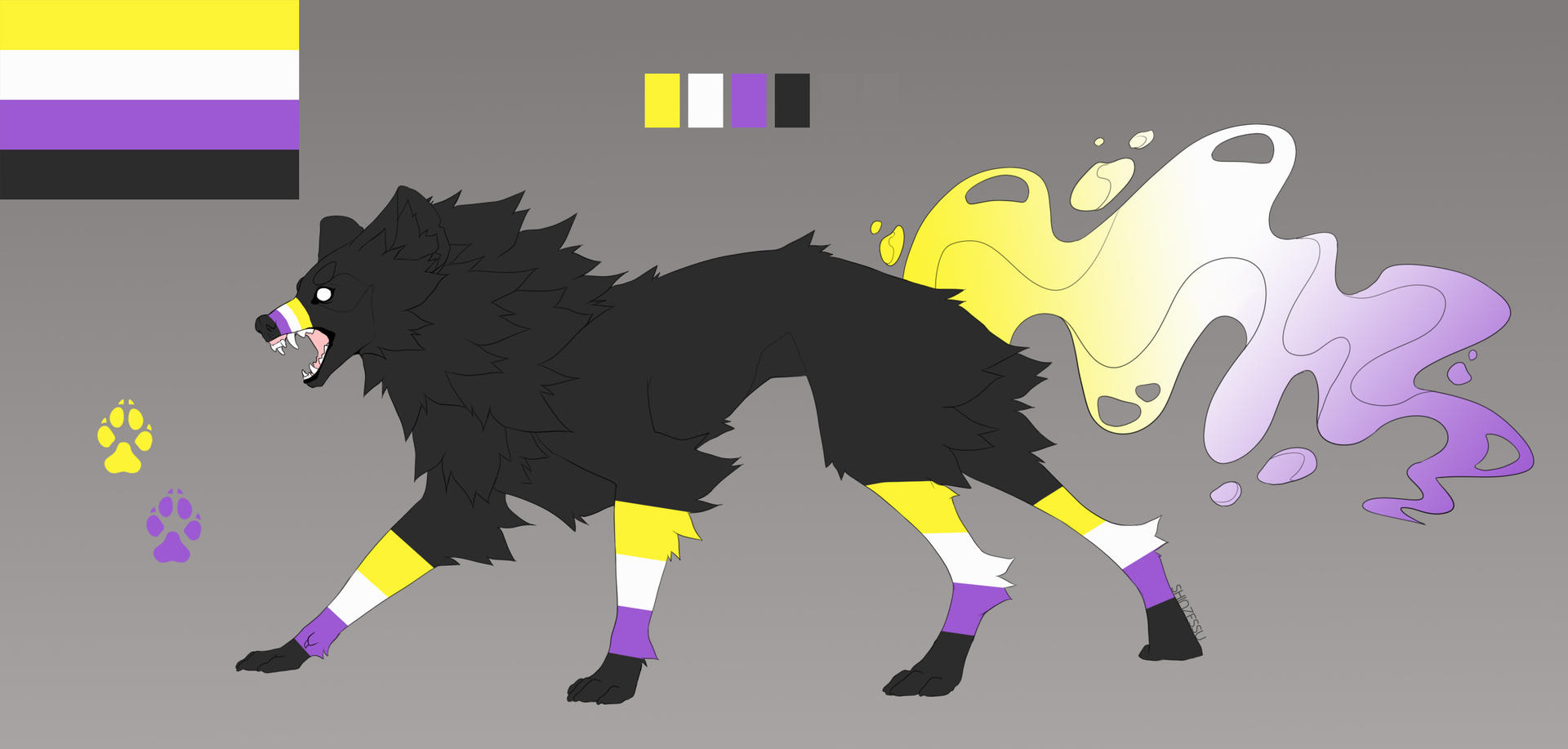 Non-binary dog {OPEN ADOPT} by HeisoTryllx on DeviantArt Non-binary dog {OPEN ADOPT} by HeisoTryllx on DeviantArt