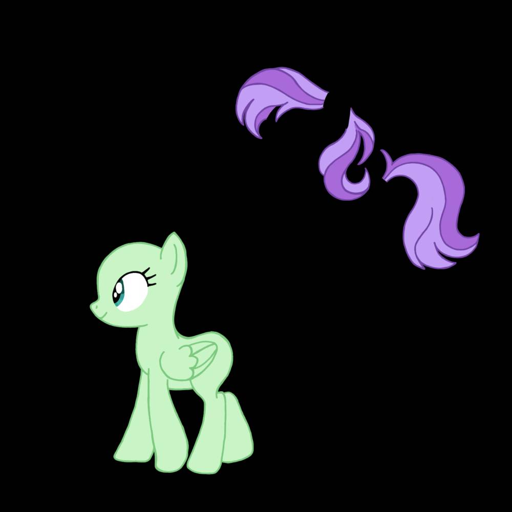 Mlp Base With Hair 1 By Nerdygamergirl Artz On Deviantart