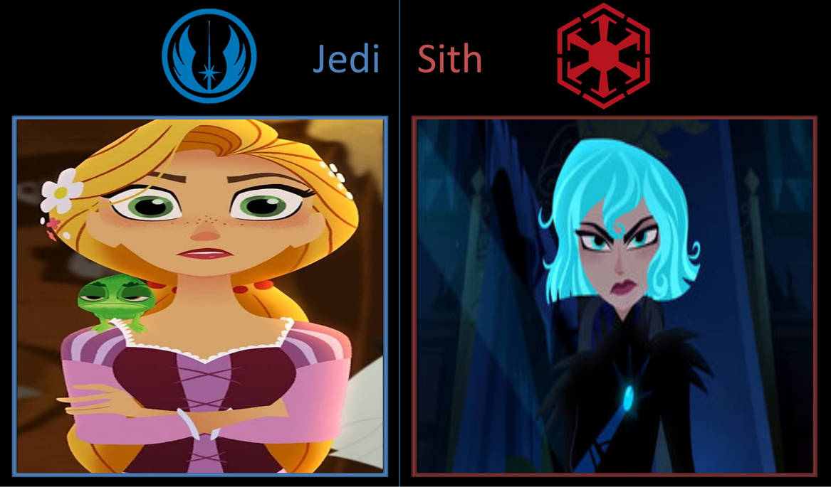 Rapunzel And Cassandra Jedi And Sith By Carriejokerbates On Deviantart