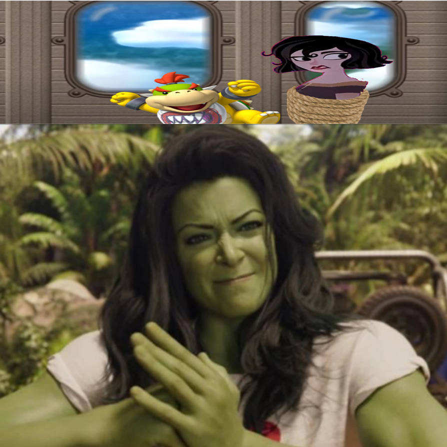 She-hulk Rescues Cassandra From Bowser.jr by Carriejokerbates on DeviantArt She-hulk Rescues Cassandra From Bowser.jr by Carriejokerbates on DeviantArt