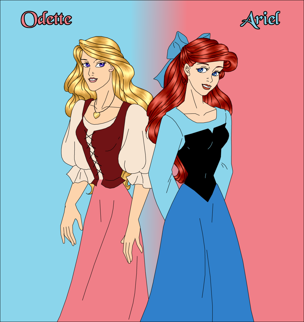 Odette and Ariel by Nyxity on DeviantArt