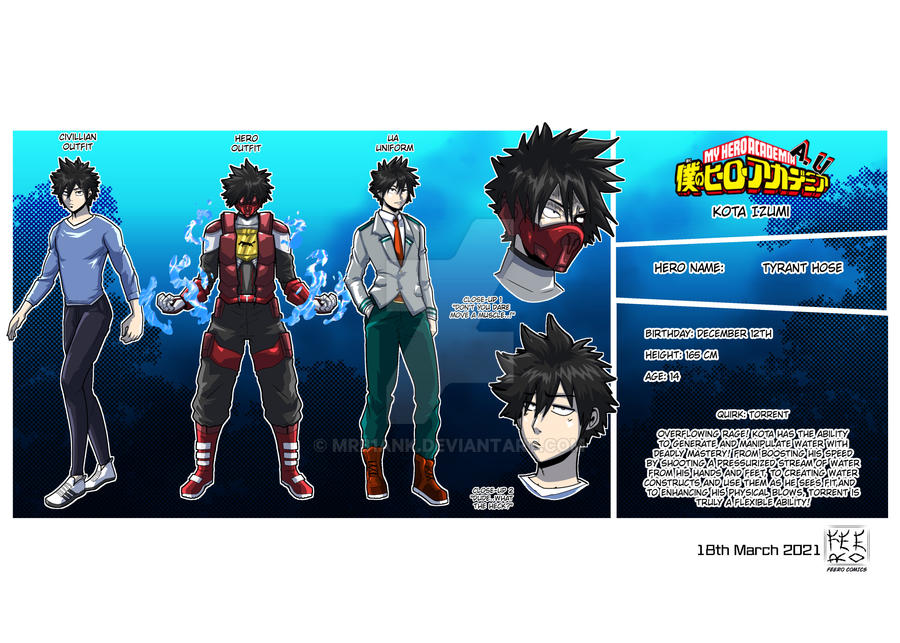 My Hero Academia Kota Izumi Sheet Scrapped By Mrb1ank On Deviantart