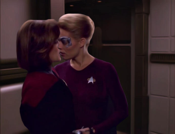 Star Trek Voyager Kathryn Janeway Seven Of Nine 9 By Alvarojane On