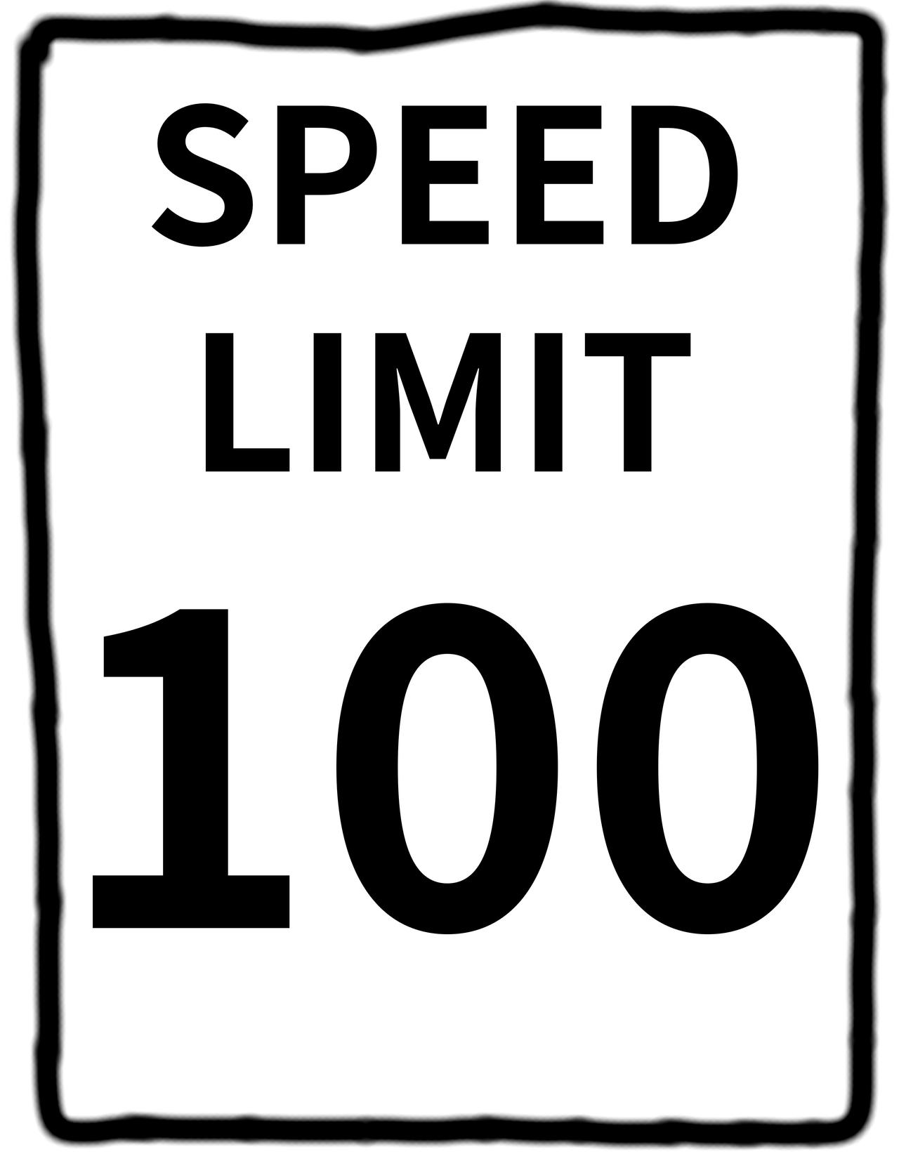 Speed limit 100 sign by Landenp2020 on DeviantArt Speed limit 100 sign by Landenp2020 on DeviantArt