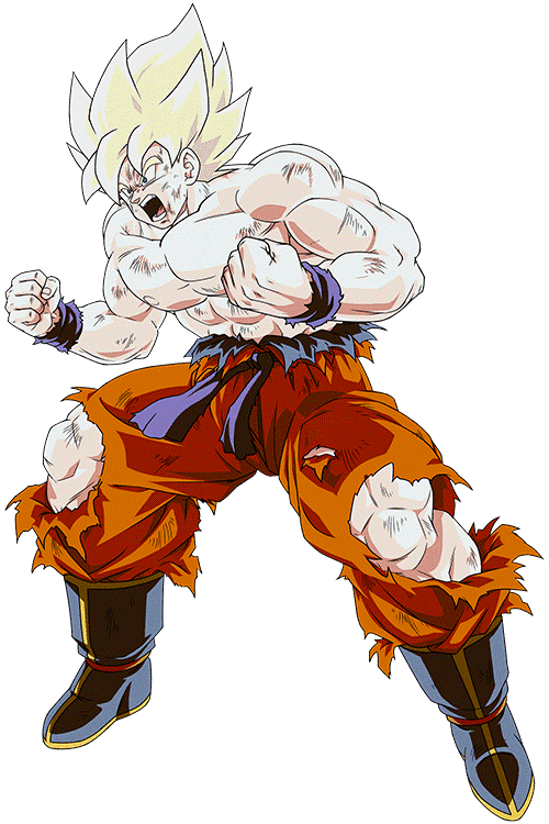 Super Saiyan Goku Shirtless By Woodlandbuckle On Deviantart