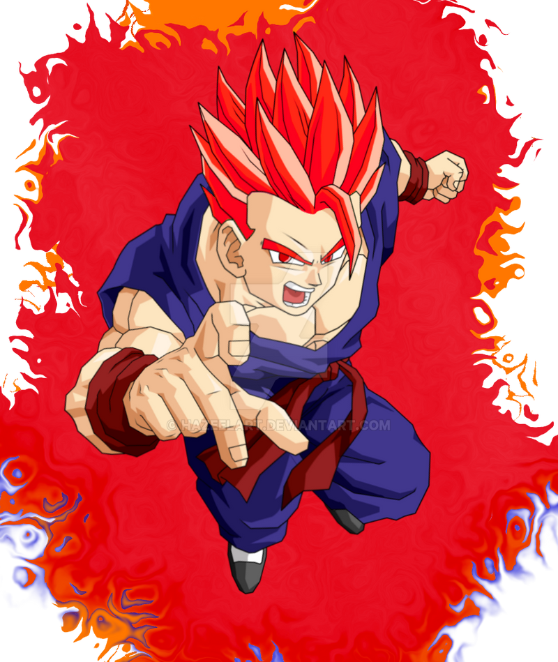 Adult Gohan Super Saiyan God By Hazeelart On Deviantart