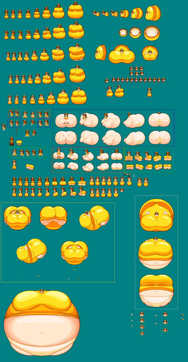 Balloon Princess Daisy Sprite Sheet By Starmermaid91 On Deviantart