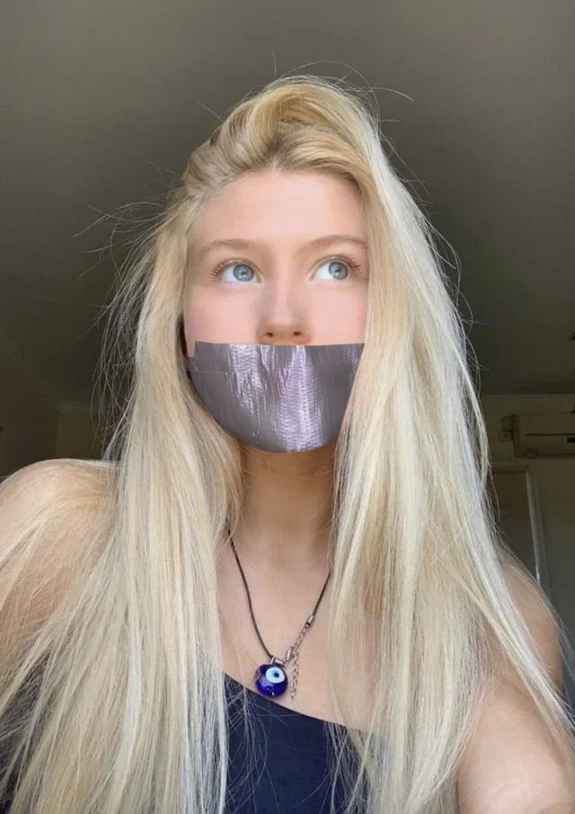 Pretty Blonde Gagged By Skyrimandbdsm On Deviantart