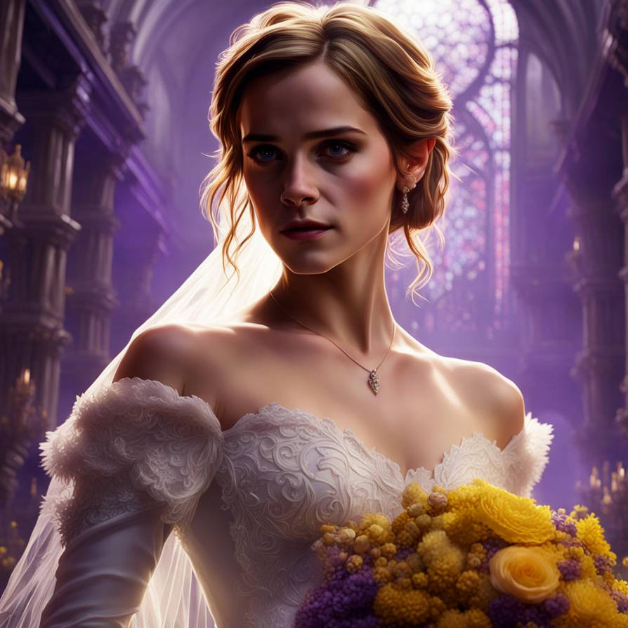 Belle In Her Wedding Dress By Klarseth On Deviantart