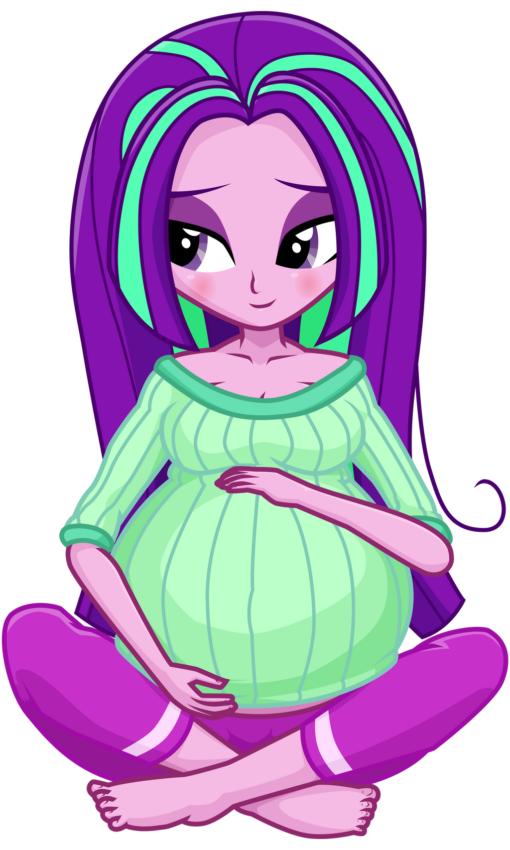 Pregnant Aria Blaze By Niclordxyz On Deviantart