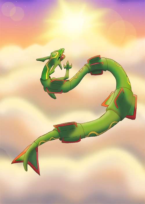 Above the Sky - Rayquaza by CosmicSprinkles on DeviantArt