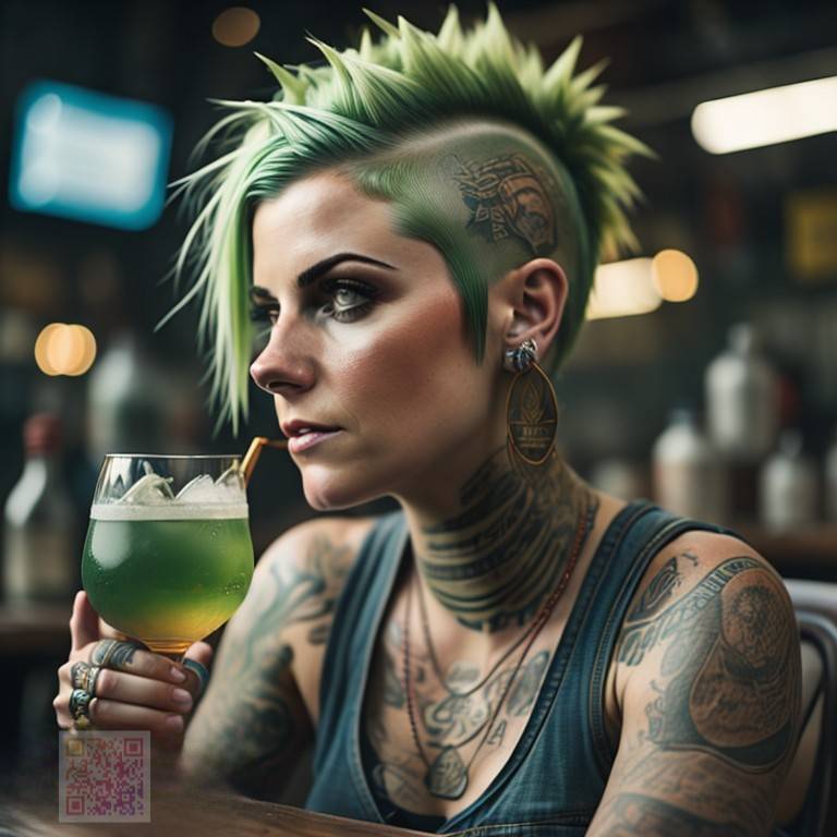 Tank Girl Relaxing With A Cocktail By Necroslyph On Deviantart