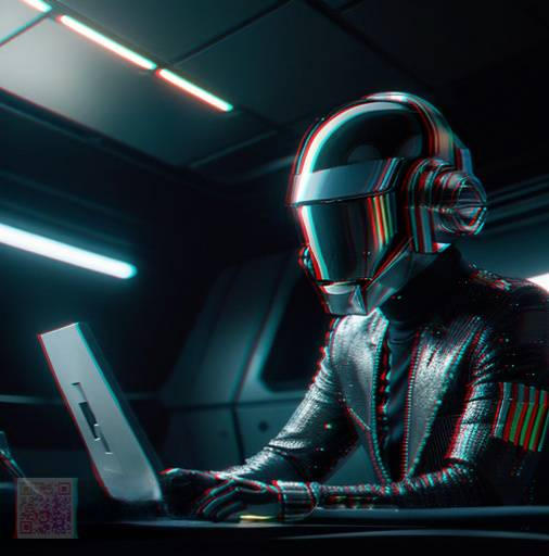Daft Punk Interstellar 3d Anaglyph By Necroslyph On Deviantart