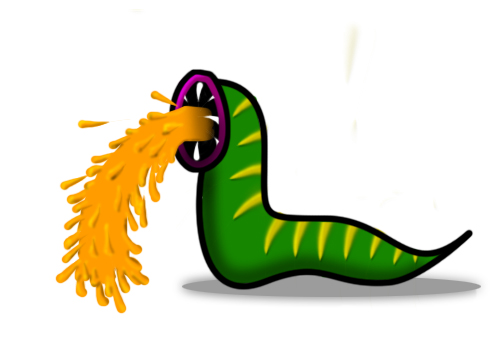 Spitting Worm by yousorrymon on DeviantArt