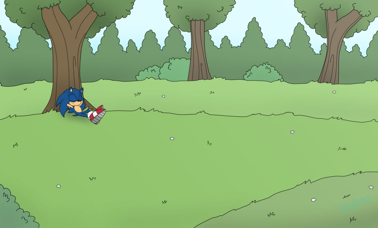 Sonic Sleeping By Kittydoremi On Deviantart
