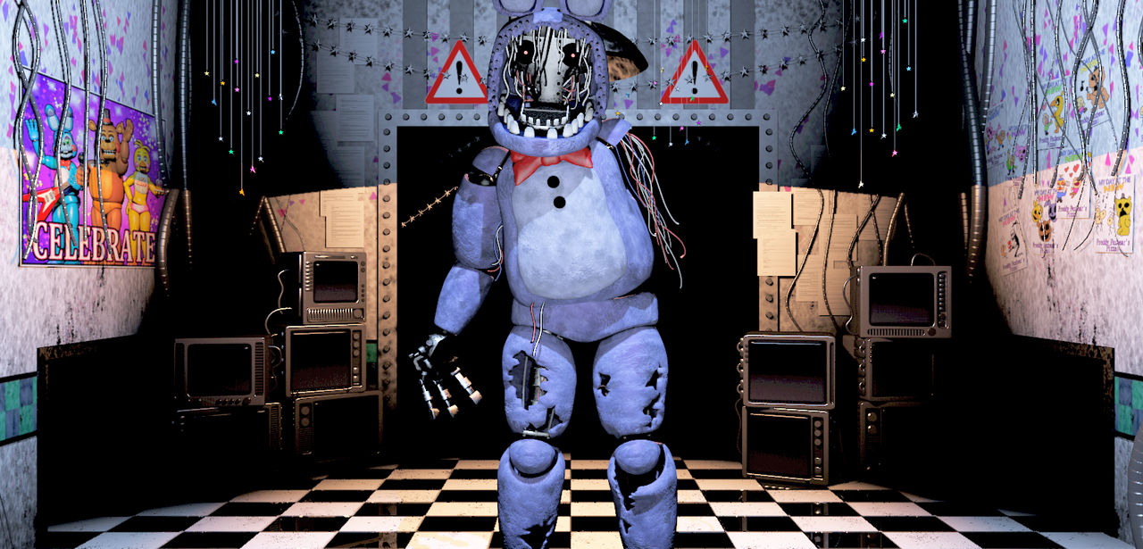 Withered Bonnie In Office Brightened V3 By Prestonplayz110003 On Deviantart