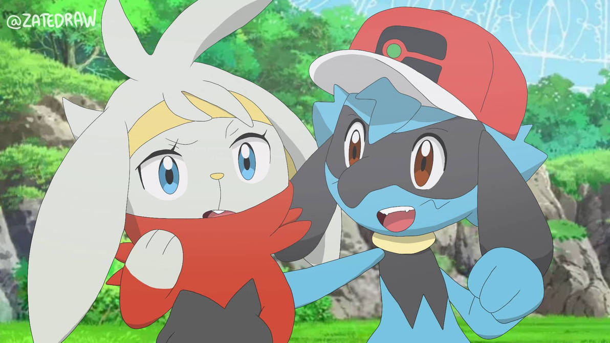Ash As Riolu And Goh As Raboot Part 6 By Zatedraw On Deviantart