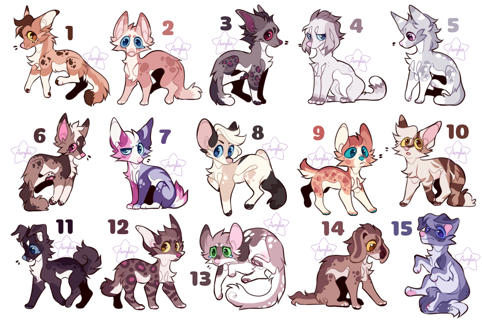 (Open) Canine batch Adopts by AcryIlia on DeviantArt (Open) Canine batch Adopts by AcryIlia on DeviantArt