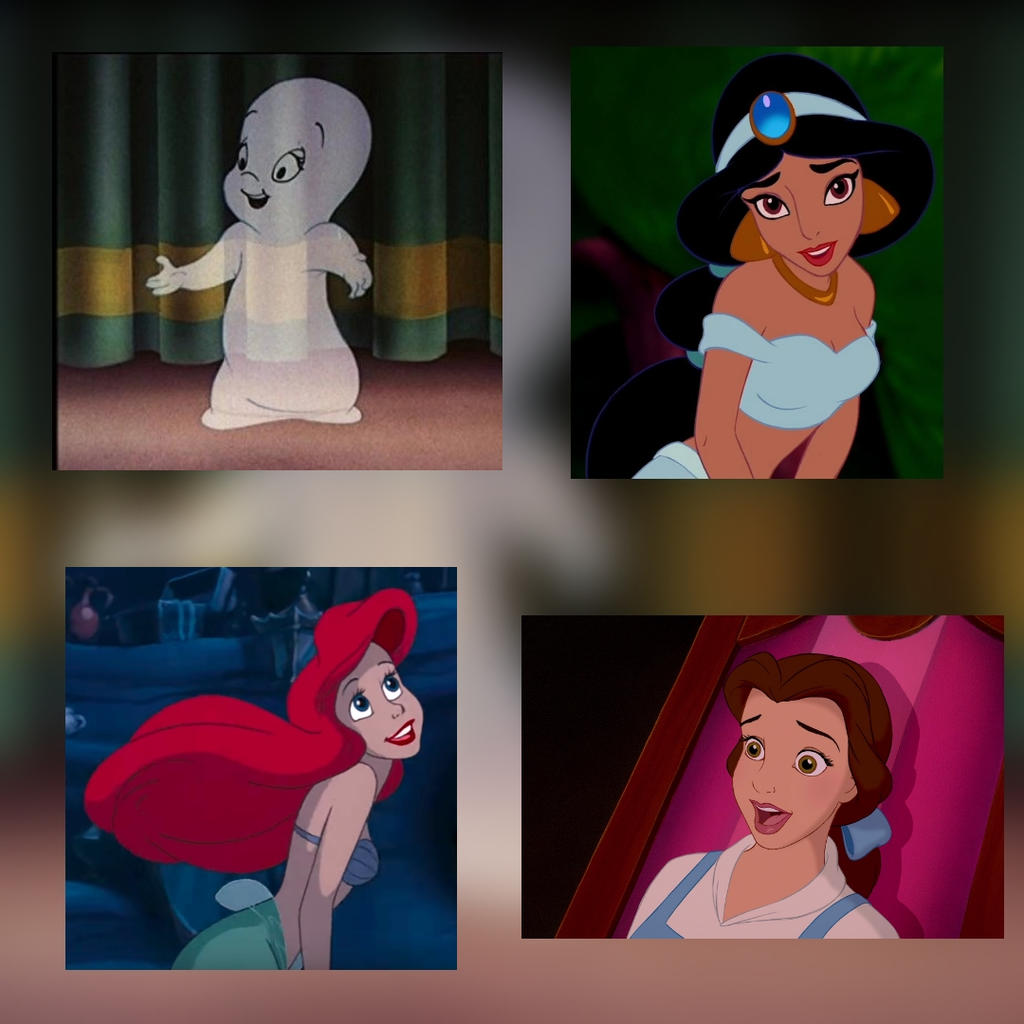 Casper Jasmine Ariel And Belle Take A Selfies By Stonekieran07 On