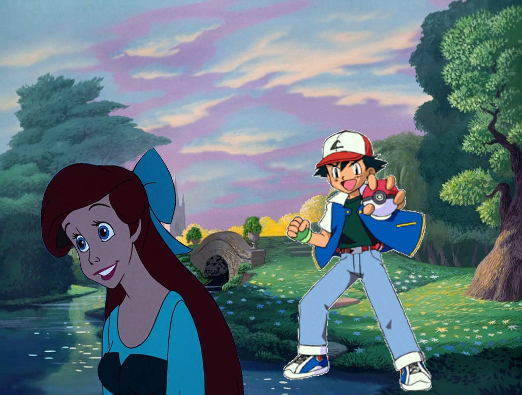 Ariel Loves Hanging Out With Ash By Stonekieran07 On Deviantart