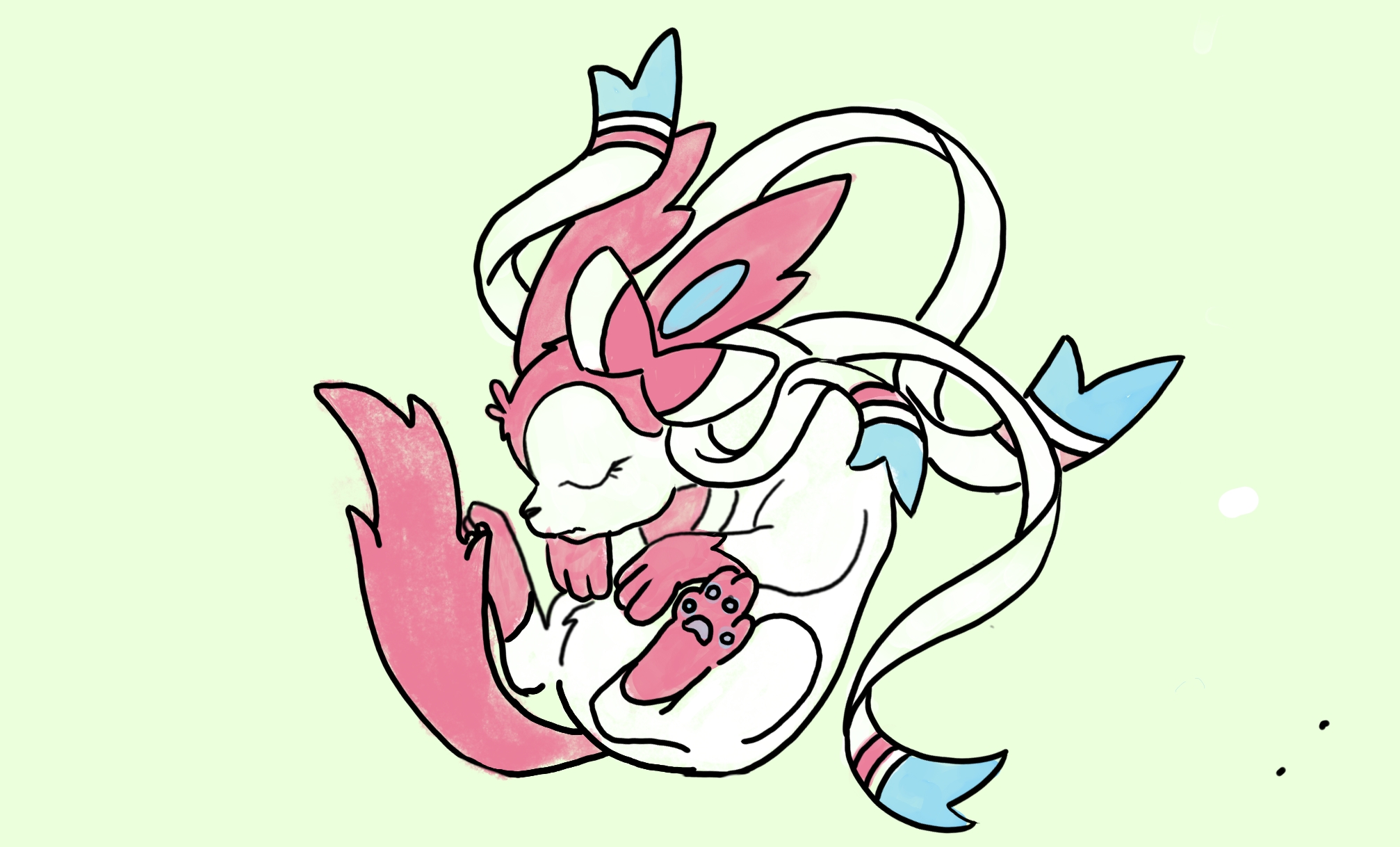 Trans Sylveon Sleeping Enamel Pin Design By Alicemastersart On Deviantart