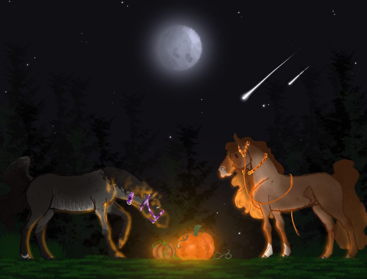 Spooky Nights | COMMISSION by Wildwolfie80 on DeviantArt Spooky Nights | COMMISSION by Wildwolfie80 on DeviantArt