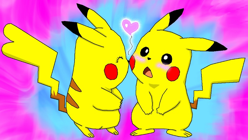 Pikachu Kiss By Noirryu On Deviantart