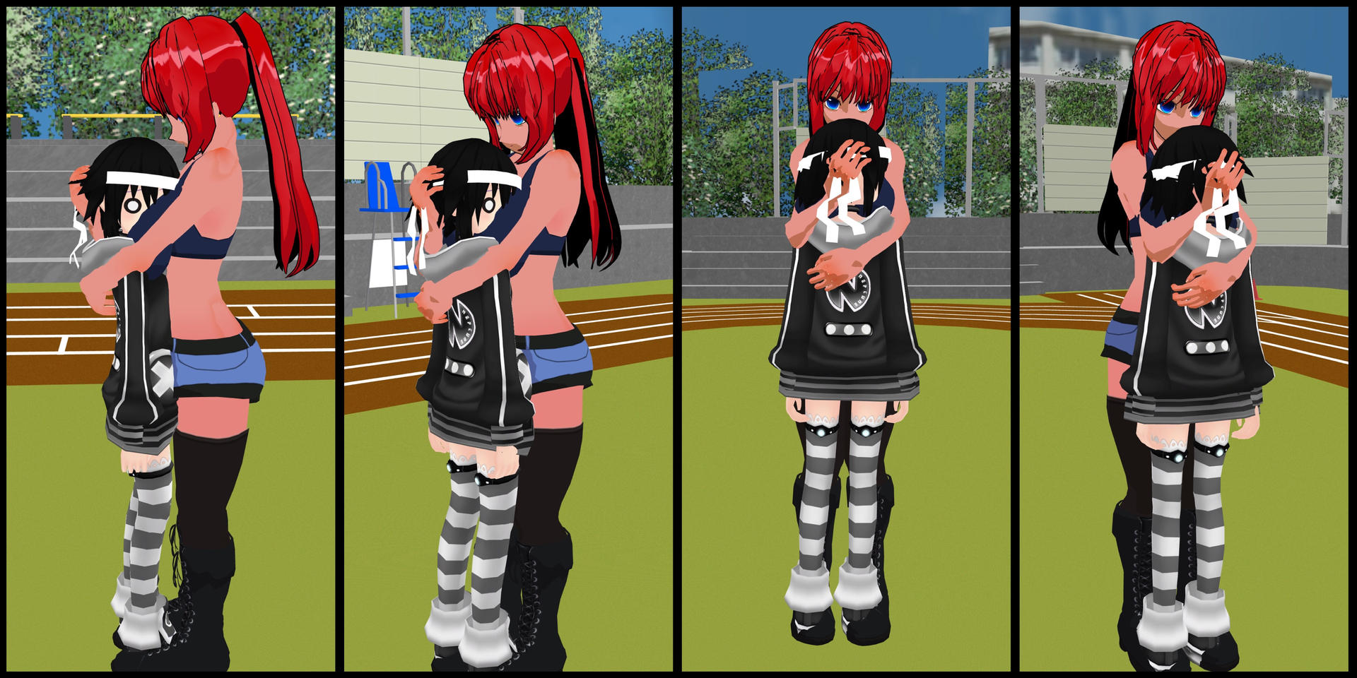 Mmdagent Samantha Boob Hug Nepsashi By Megaali On Deviantart
